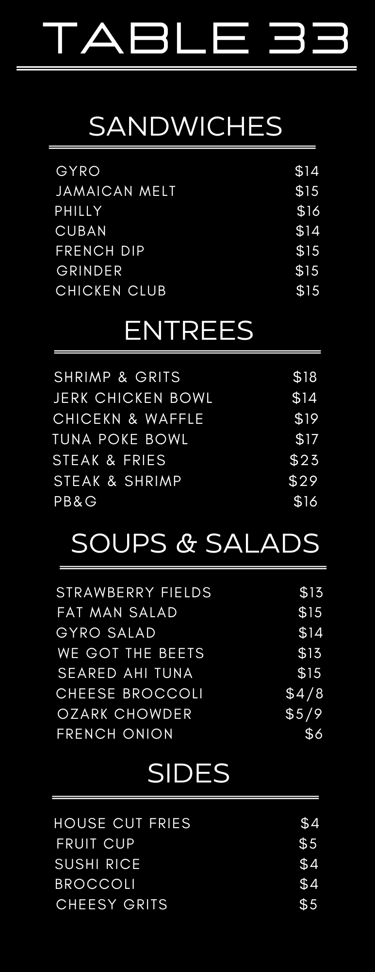 Sunday 11 a.m.-4pm Closed Wednesday